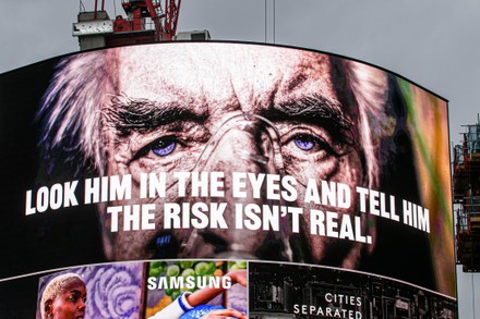 NHS public health advertisement, Piccadilly Circus, London, UK - 03 Feb ...