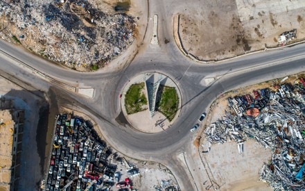 Picture Taken Drone Shows Destroyed Port Editorial Stock Photo - Stock ...