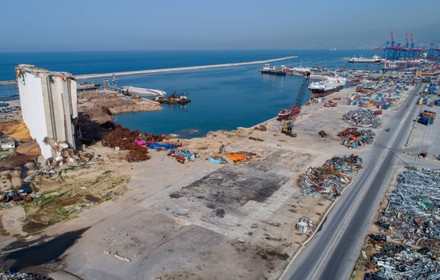 Picture Taken Drone Shows Destroyed Port Editorial Stock Photo - Stock ...
