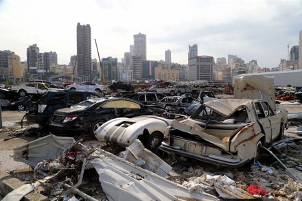 View Destroyed Port Area Six Months Editorial Stock Photo - Stock Image ...