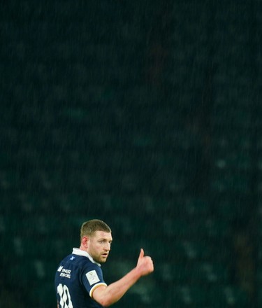 Finn Russell Scotland Gives Thumbs Rain Editorial Stock Photo - Stock ...