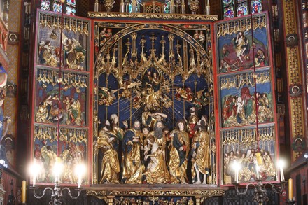View Restored Veit Stoss Altarpiece Central Editorial Stock Photo ...