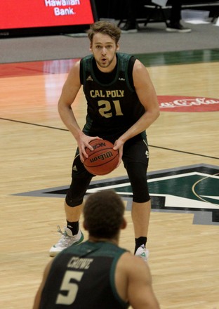 Cal Poly Mustangs Forward Riley Till Editorial Stock Photo - Stock ...
