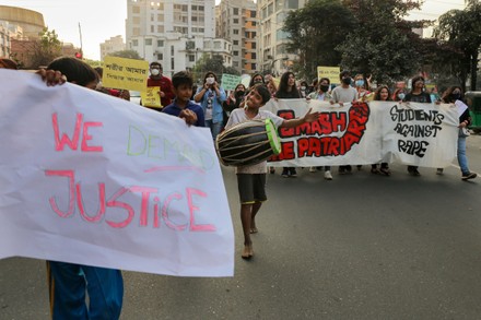 Anti-Rape protest in Dhaka, Bangladesh - 06 Feb 2021 Stock Pictures ...