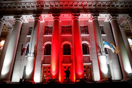 Man Enters Building Vef Palace Culture Editorial Stock Photo - Stock ...