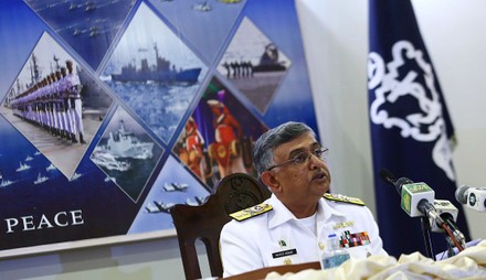 Pakistani Navy Admiral Naveed Ashraf Briefs Editorial Stock Photo ...