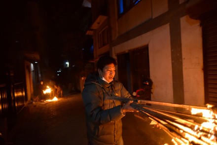 Cadre Towards Puspa Kamal Dahal And Madhav Kumar Nepal Hold A Torch ...