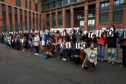 Protesters Pose Picture Front Borad Education Editorial Stock Photo ...