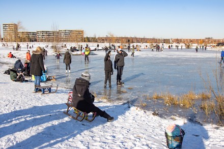 People Netherlands Enjoy Weeklong Cold Snowy Editorial Stock Photo ...
