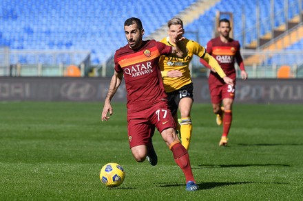 Henrikh Mkhitaryan Roma Action During Serie Editorial Stock Photo ...