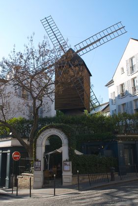 Moulin Galette Windmill Montmartre Paris France Editorial Stock Photo - Stock Image | Shutterstock