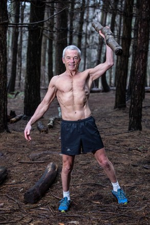 Britain's fittest grandfather Mike Millen photoshoot, Sevenoaks, Kent ...