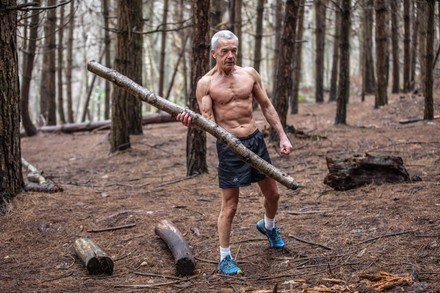 Britain's fittest grandfather Mike Millen photoshoot, Sevenoaks, Kent ...