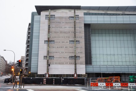 Facade Former Newseum Displaying First Amendment Editorial Stock Photo ...