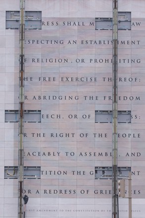 Facade Former Newseum Displaying First Amendment Editorial Stock Photo ...