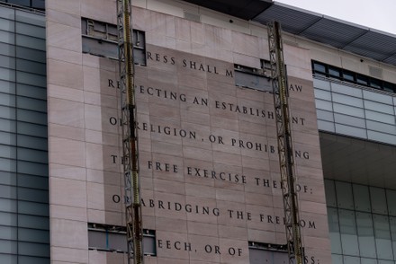 Copy First Amendment Wall Being Removed Editorial Stock Photo - Stock ...