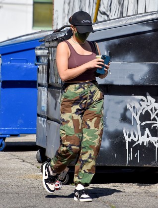 Addison Rae Seen Out About Camouflage Editorial Stock Photo - Stock ...