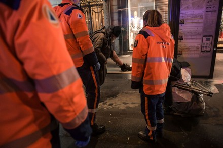 Homeless Person Shows Volunteers Wound On Editorial Stock Photo - Stock ...