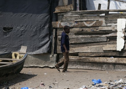 Children Play Front Shacks Slum Abidjan Editorial Stock Photo - Stock ...