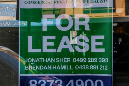 Green Lease Sign Window Commercial Property Editorial Stock Photo ...