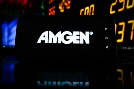 This Photo Illustration Amgen Logo Seen Editorial Stock Photo - Stock ...
