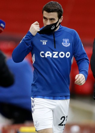 Seamus Coleman Everton Wears Protective Face Editorial Stock Photo ...