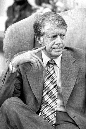 Us President Jimmy Carter Seated Portrait Editorial Stock Photo - Stock ...