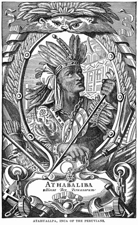 Atahuallpa Inca Peruvians Illustration Ridpaths History Editorial Stock ...
