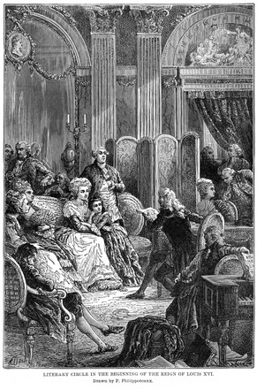 Literary Circle Beginning Reign Louis Xvi Editorial Stock Photo - Stock ...