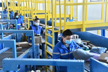 Chinas Postal Express Delivery Industry Collected Editorial Stock Photo ...