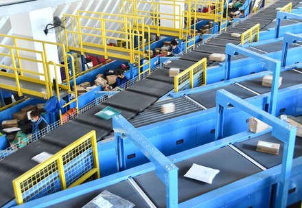 Chinas Postal Express Delivery Industry Collected Editorial Stock Photo ...