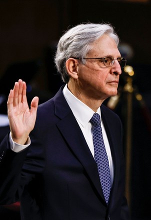 Judge Merrick Garland Sworn Testify Before Editorial Stock Photo ...