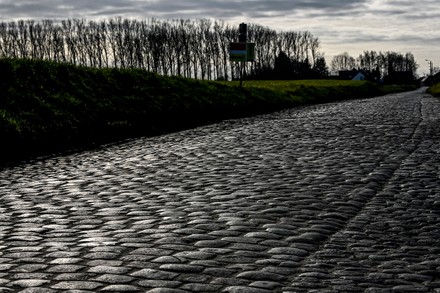Illustration Picture Shows Cobblestone Sector During Editorial Stock ...