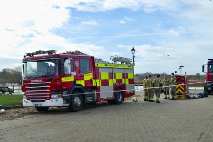 Dorset Wiltshire Fire Service Have Training Editorial Stock Photo ...