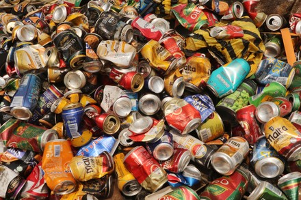 Recycled Cans Trash Dump Site Calabar Editorial Stock Photo - Stock ...