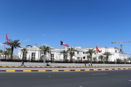 Street Decorated Flags Kuwait City Kuwait Editorial Stock Photo - Stock ...