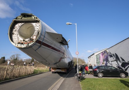 Bristol Uk Boeing 727 Fuselage Arrives Editorial Stock Photo - Stock ...