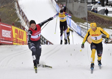 Sweden Mora Cross Country Skiing Tjejvasan Elit - 27 Feb 2021 Stock ...