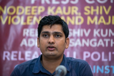 Mandeep Punia Freelance Journalist Talking Support Editorial Stock ...