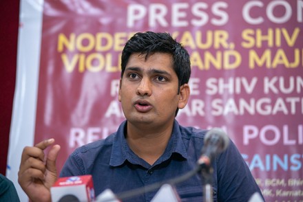 Mandeep Punia Freelance Journalist Speaks Support Editorial Stock Photo ...