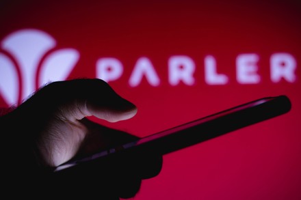 This Photo Illustration Parler Logo Seen Editorial Stock Photo - Stock ...