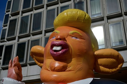 Trump Rat Inflatable Statue Makes Return Editorial Stock Photo Stock