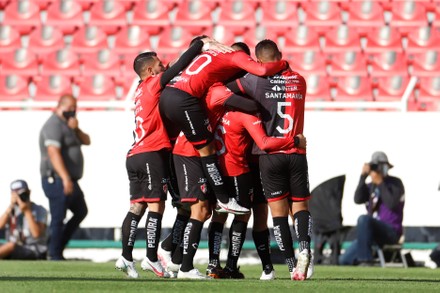 Atlas Players Celebrate After Scoring During Editorial Stock Photo ...