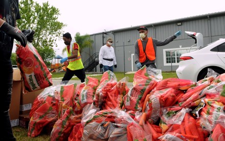 Second Harvest Food Bank Holds Mobile Food Drop In Kissimmee, United ...