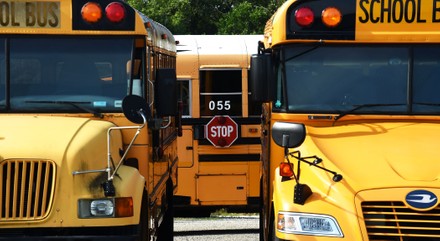 Florida Schools Prepare Buses For Reopening, Winter Springs, United ...