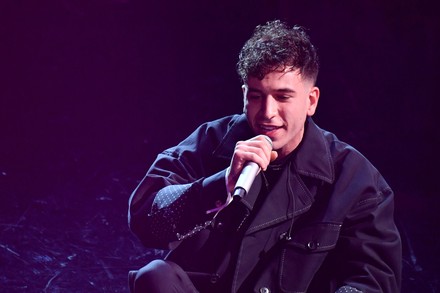 Italian Singer Mahmood Performs On Stage Editorial Stock Photo - Stock ...