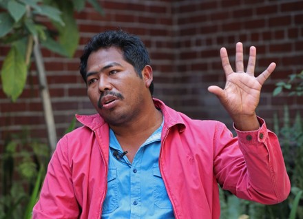 Afromexican Hugo Arellanes During Interview Efe Editorial Stock Photo ...