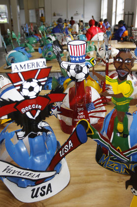Makarapa Hat South Africa Fans Editorial Stock Photo - Stock Image ...