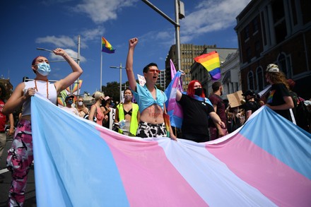 Lgbtqi Rights Protesters March During Celebrations Editorial Stock ...