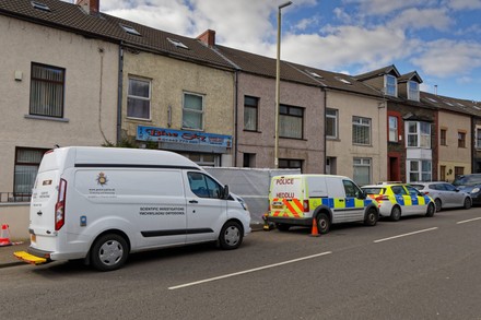 Police Blue Sky Chinese Takeaway Baglan Editorial Stock Photo - Stock ...